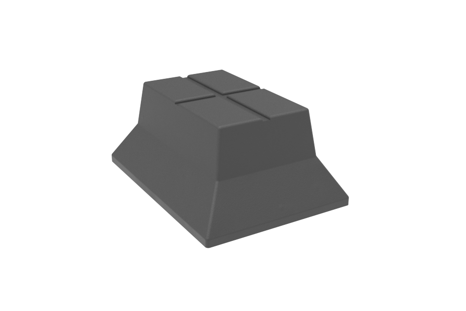 Rubber block for electric and hybrid vehicles for scissor lifts dimens ...